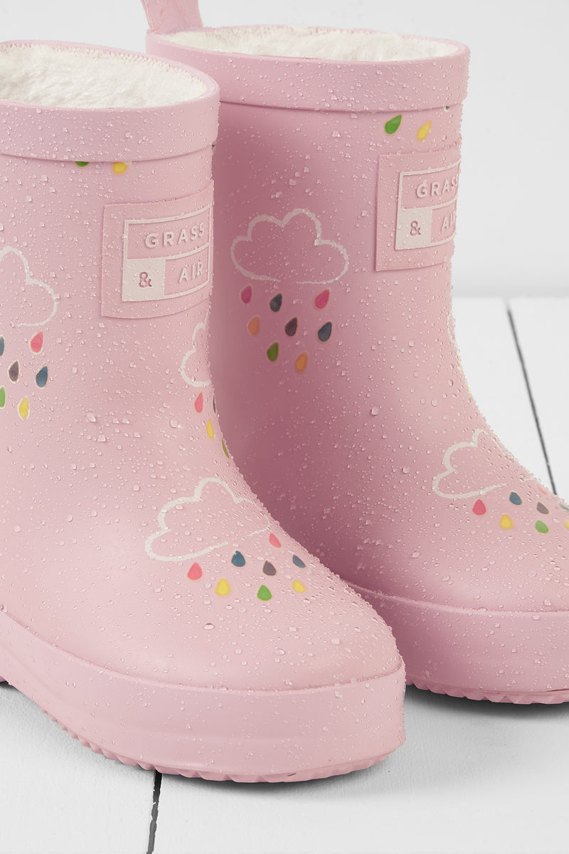 Baby Pink Colour-Changing Kids Wellies