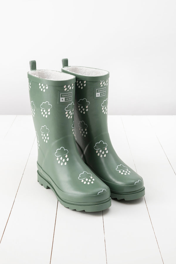 Adult Khaki Green Colour-Changing Wellies