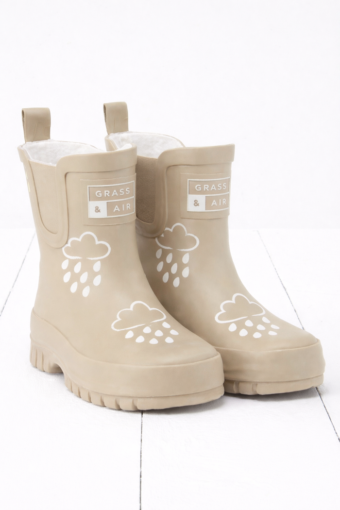 Stone Chunky Sole Colour-Changing Kids’ Wellies