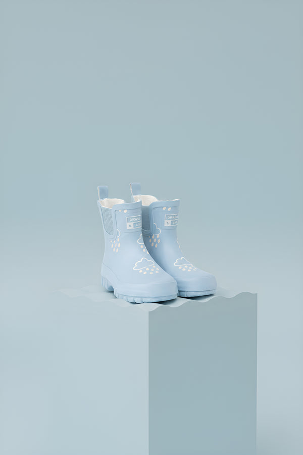 Chunky Colour-Changing Kids’ Wellies | Powder Blue Rain Boots